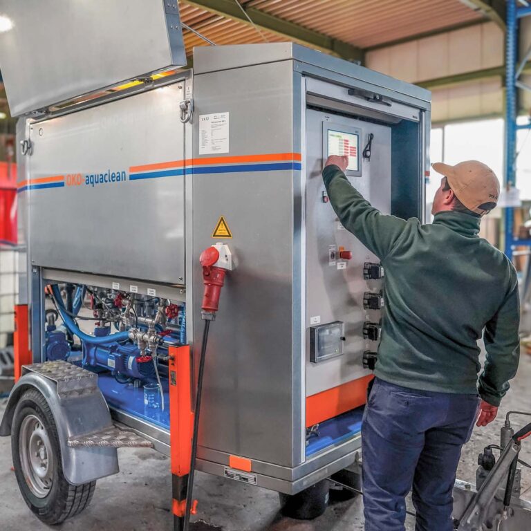 Mobile Ölabscheider für Abwasserbehandlung: OKO-aquaclean