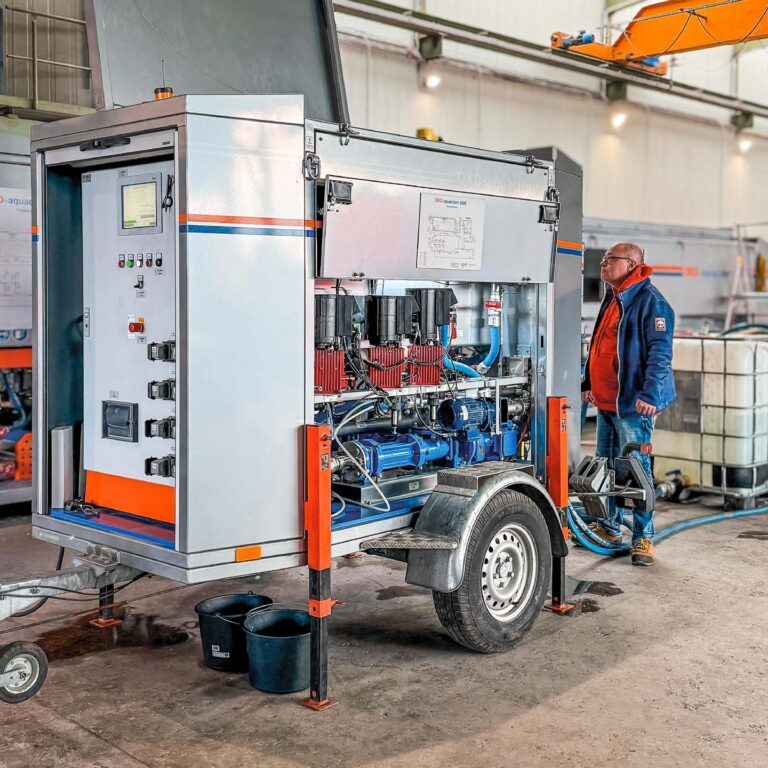 Mobile Ölabscheider für Abwasserbehandlung: OKO-aquaclean