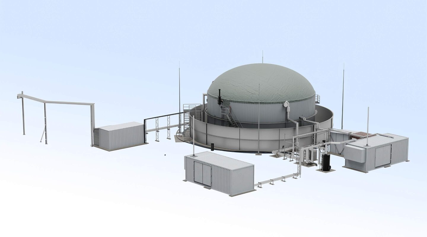 Biogasanlage OKO-abs – Anaerobe Behandlungs-Stufe